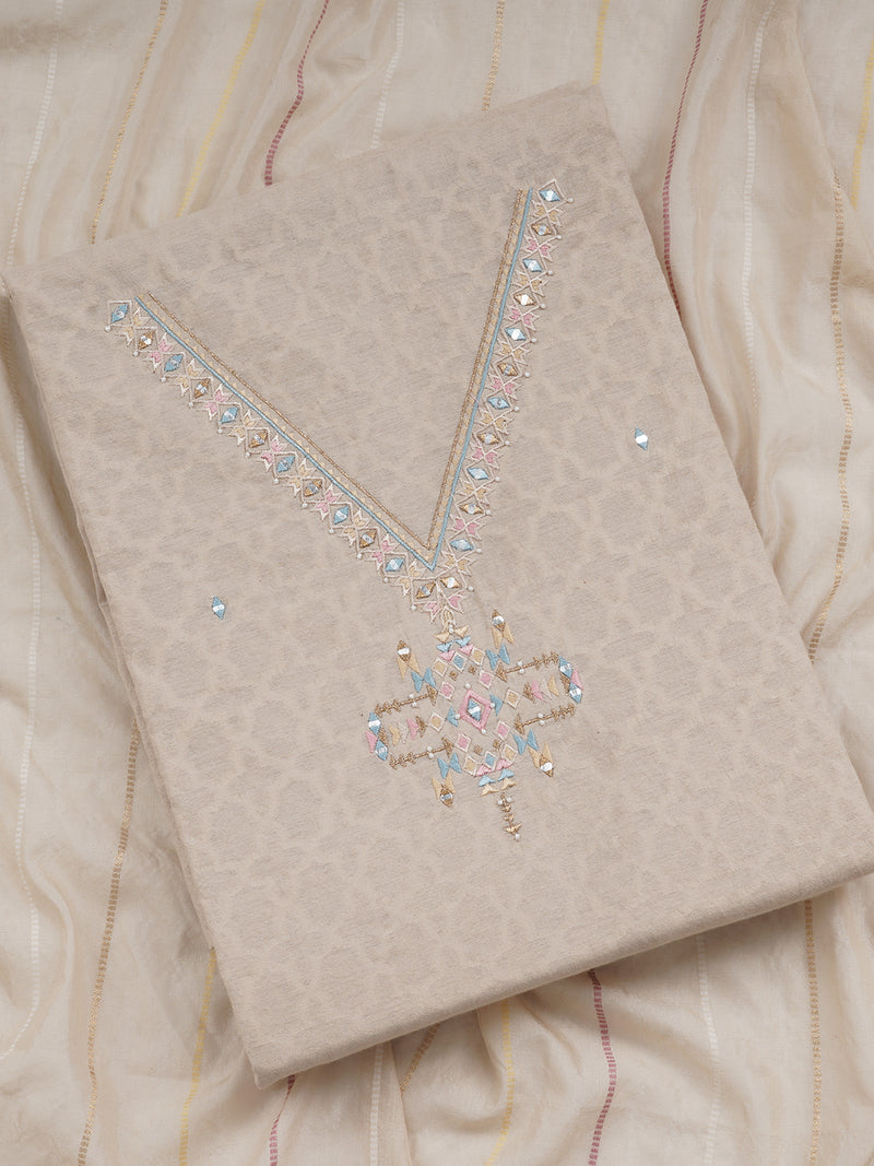 Buy Bunai:Oliver Embroidered Unstitched Suit Set Online | Shingora