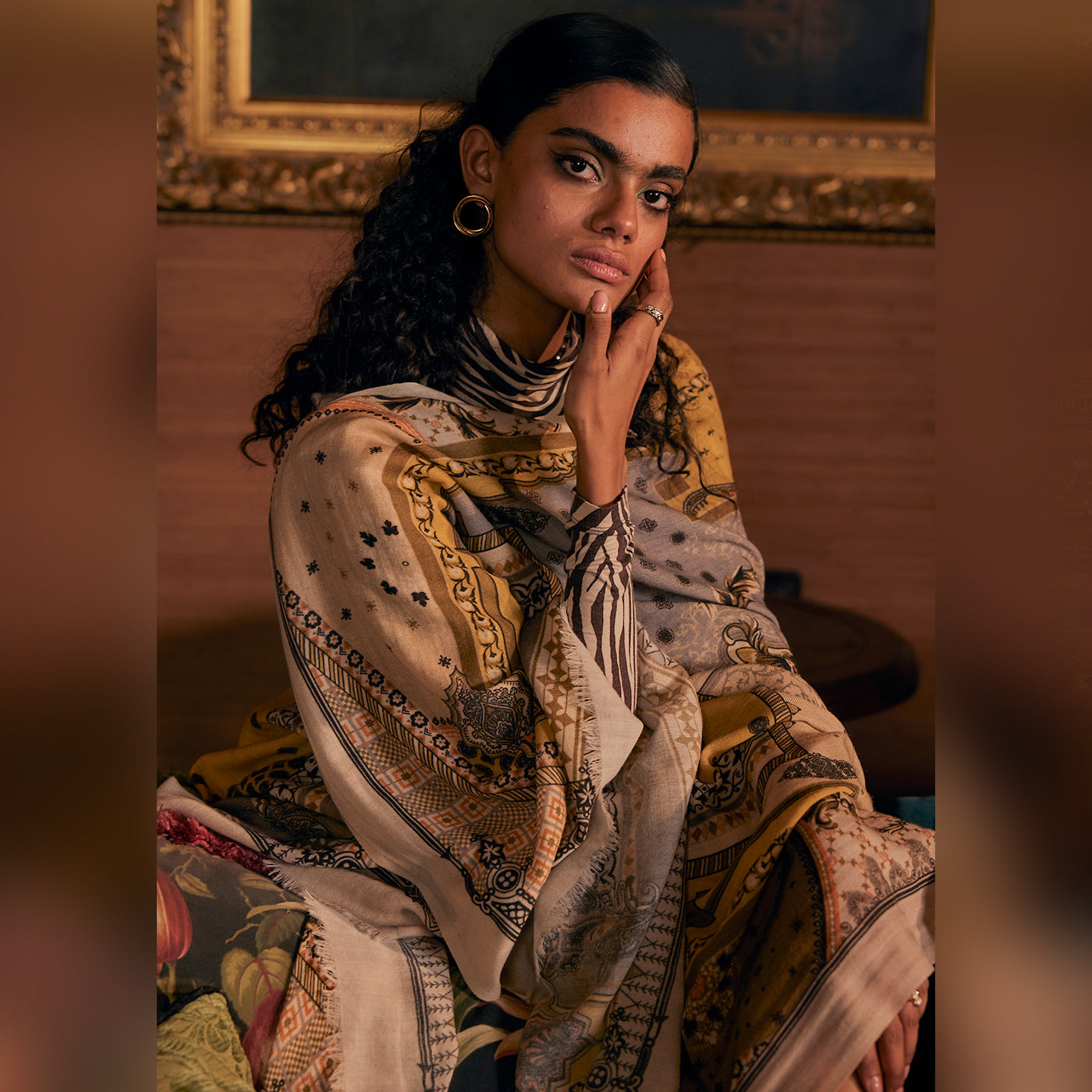 Buy Iris Pure Wool Shawl Online | Shingora