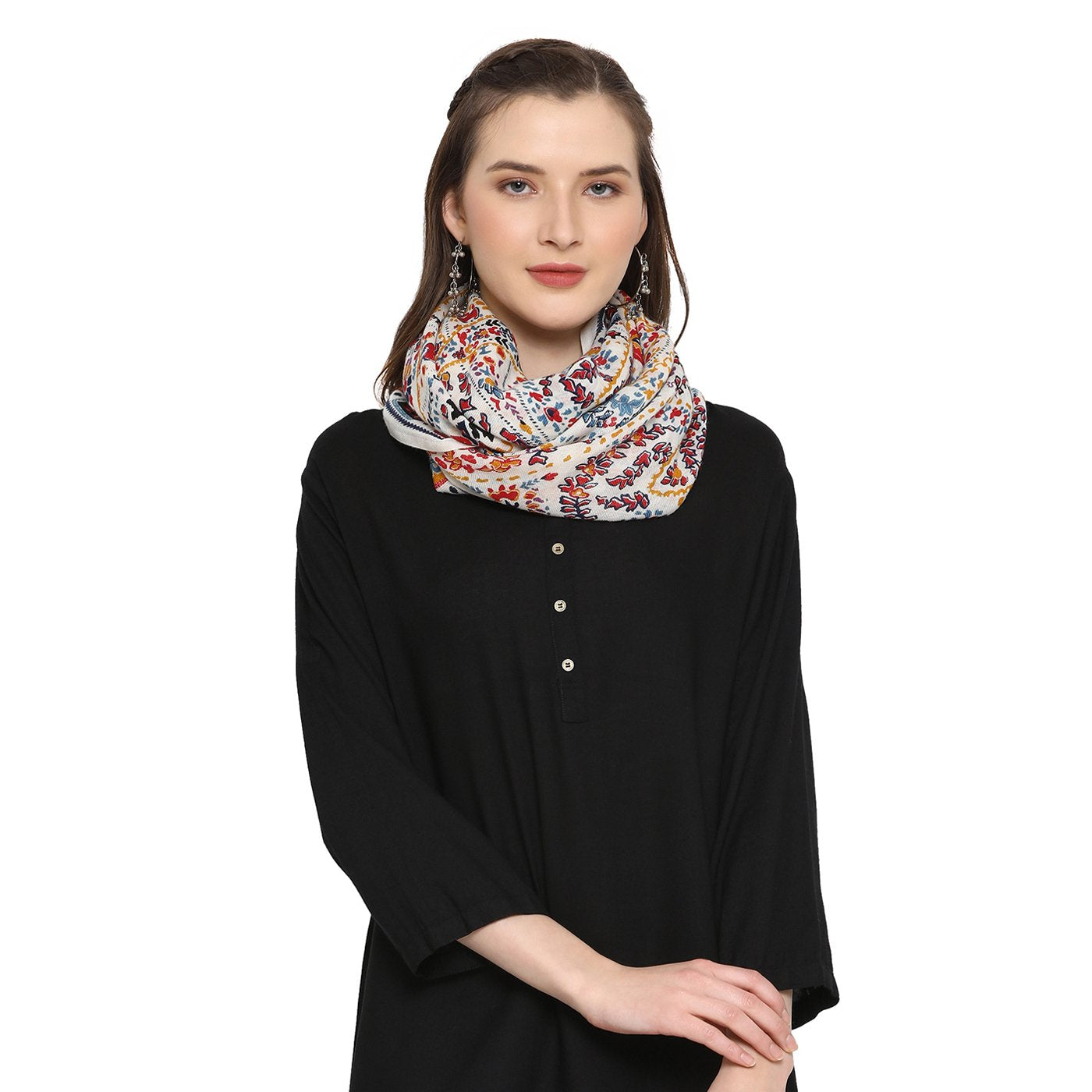 Buy Rhythm Woolen Shawl Online | Shingora